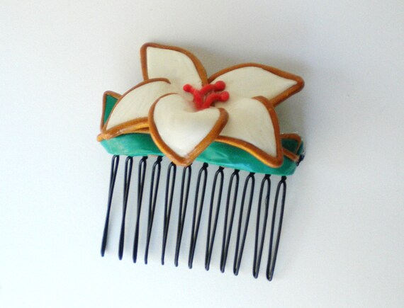 SALE LIMITED AMOUNT Mulan Inspired White Lotus Blossom Hair