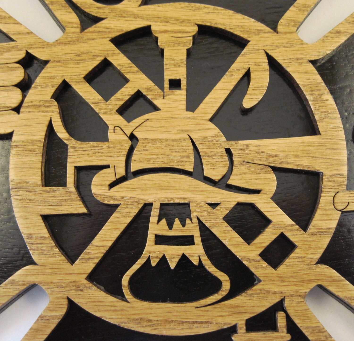 Firefighter wall plaque scroll saw cut24cr