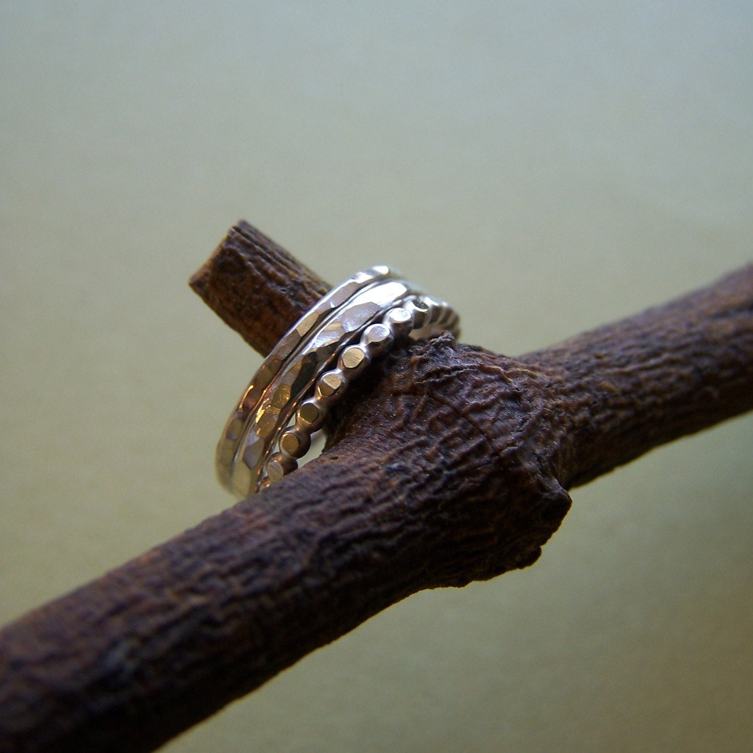Sampler Ring Set MADE TO ORDER Sterling Silver Stacking