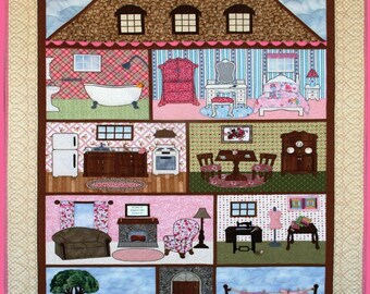 Popular items for dollhouse quilt on Etsy