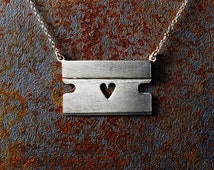 Unique razor blade necklace related items | Etsy