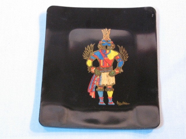 Vintage Couroc of California Hummingbird Kachina Small Serving Bowl ... Vintage Couroc of California Hummingbird Kachina Small Serving Bowl ...