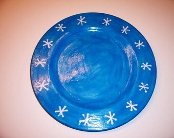 Snowflake plates | Etsy