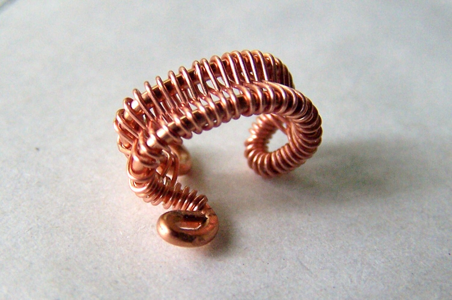 Copper Ear Cuff Wire Wrapped Ear Cuffs Copper Jewelry