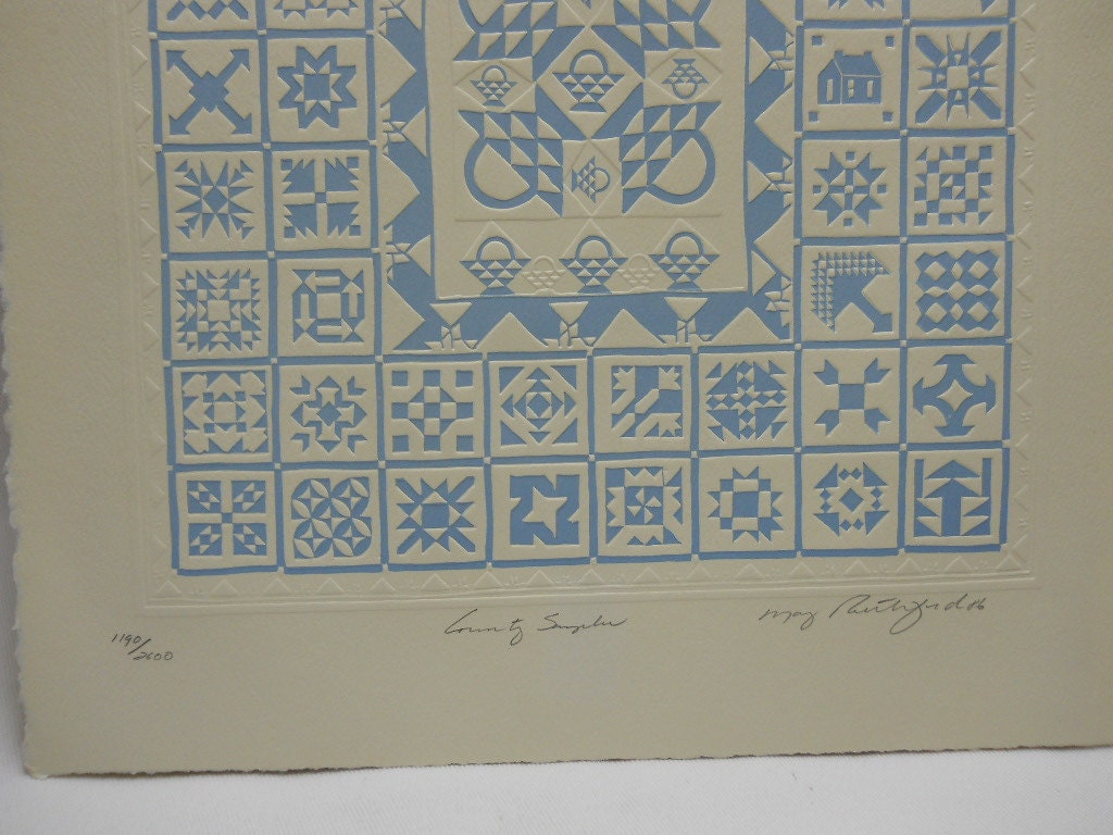 Mary Rutherford 86 Country Sampler signed Limited Edition