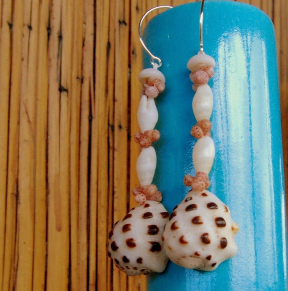 Pupu au kahelelani shell earrings