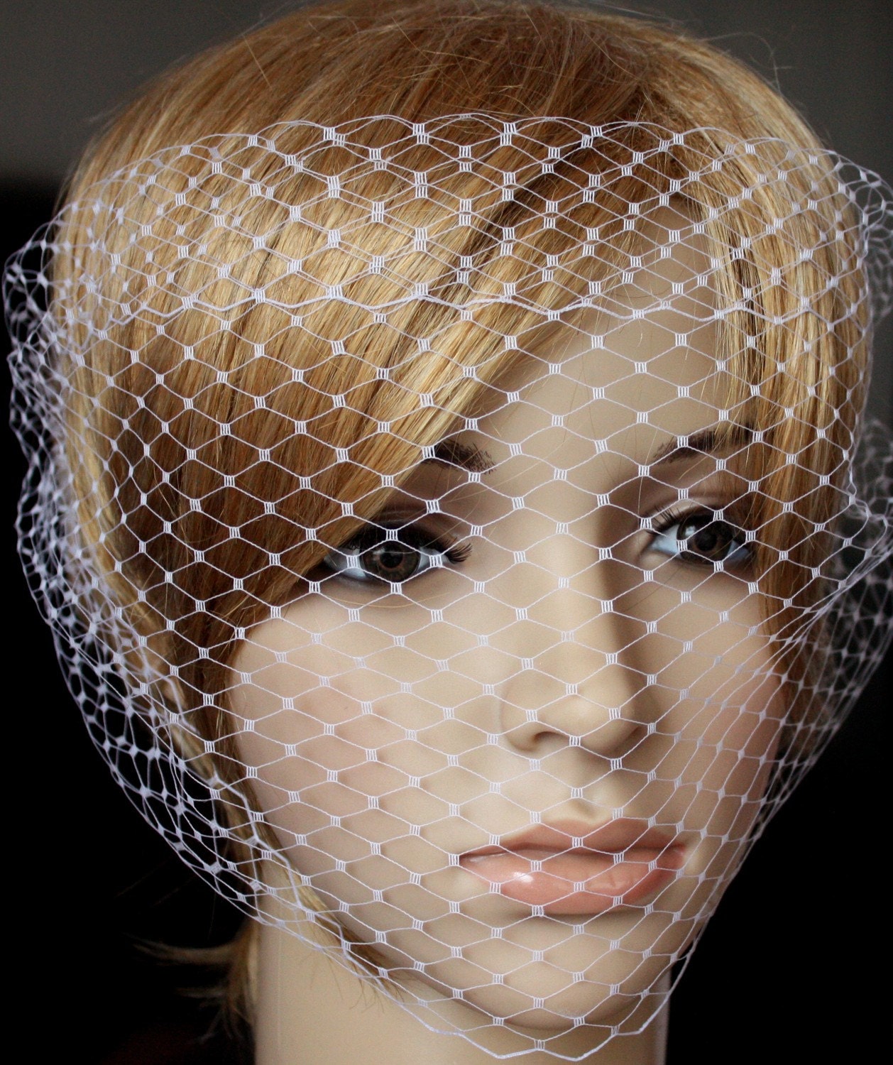 Birdcage Veil Russian netting Bandeau style by WearableArtz