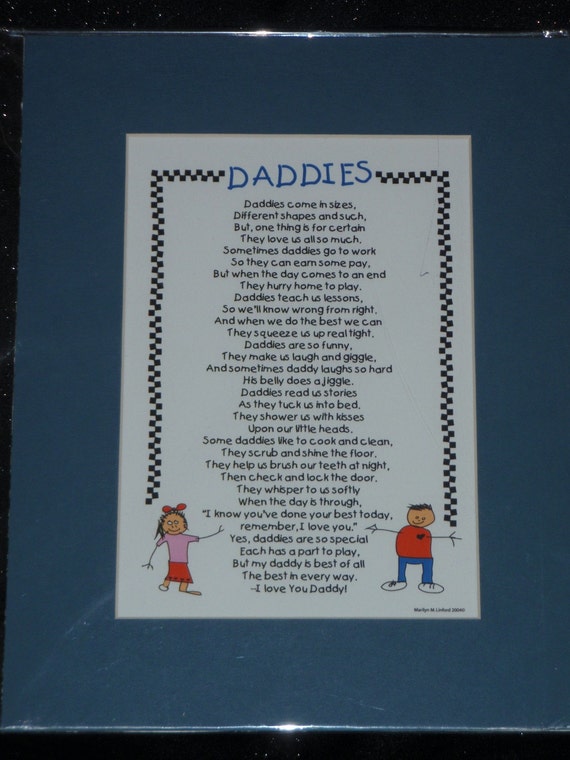Daddies Poem