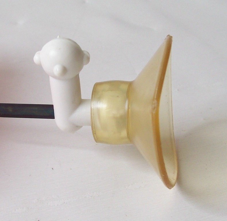 vintage hi sign waving hand car window dashboard kitsch