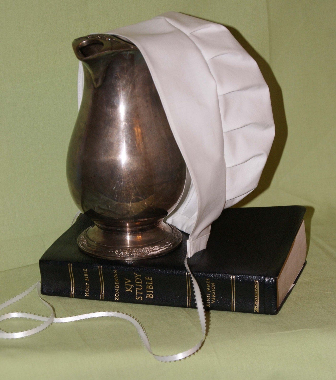 White Headcovering Head Cover Mennonite Quaker Amish Kapp Cap