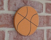 Items similar to HANGING BASKETBALL for boy, wall, sports theme room ...