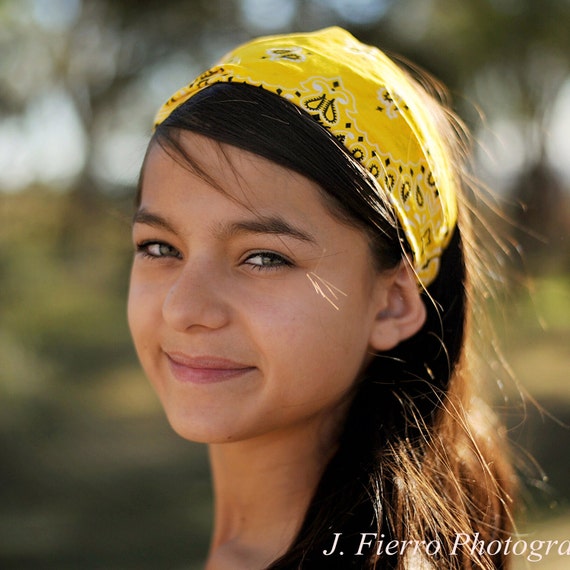 Yellow Head Wrap Yellow Bandana Headband by SpecificallyRandom