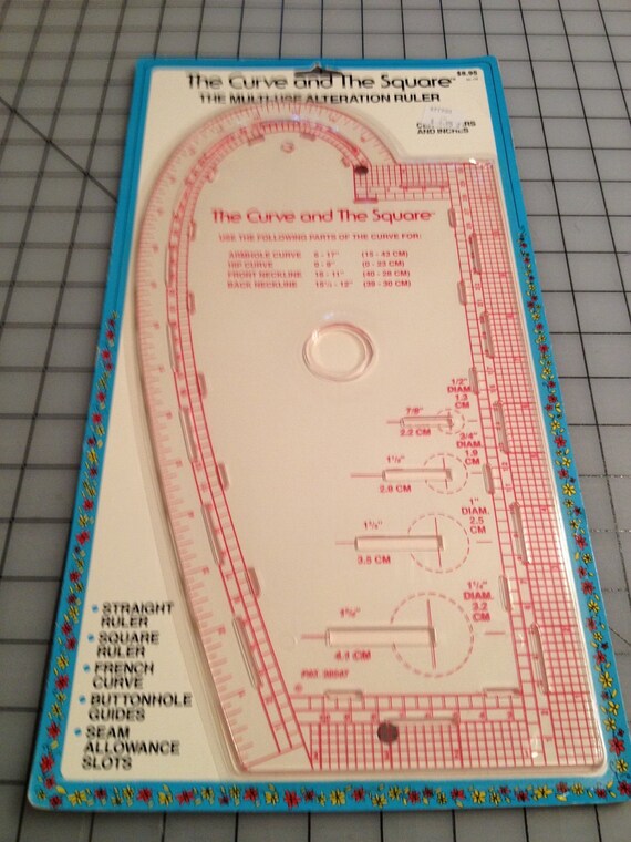 The Curve and The Square a multi use alteration ruler