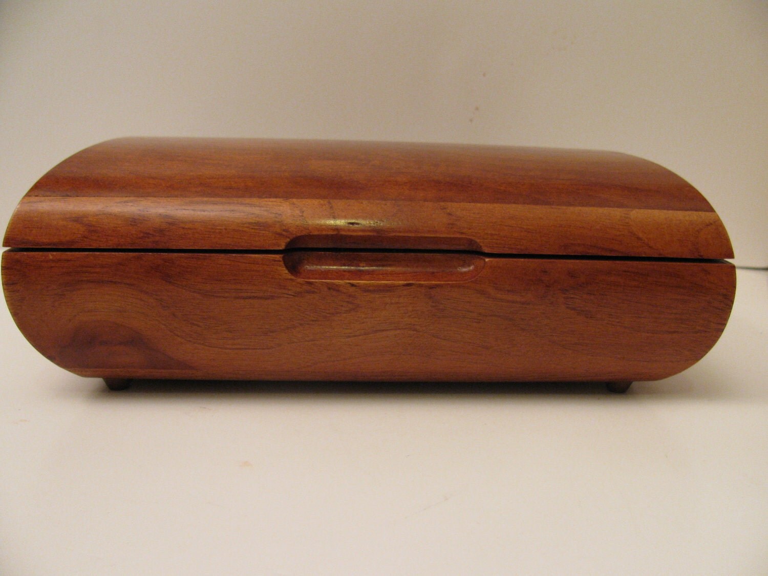 Danish Modern Teak Jewelry Box Mid Century