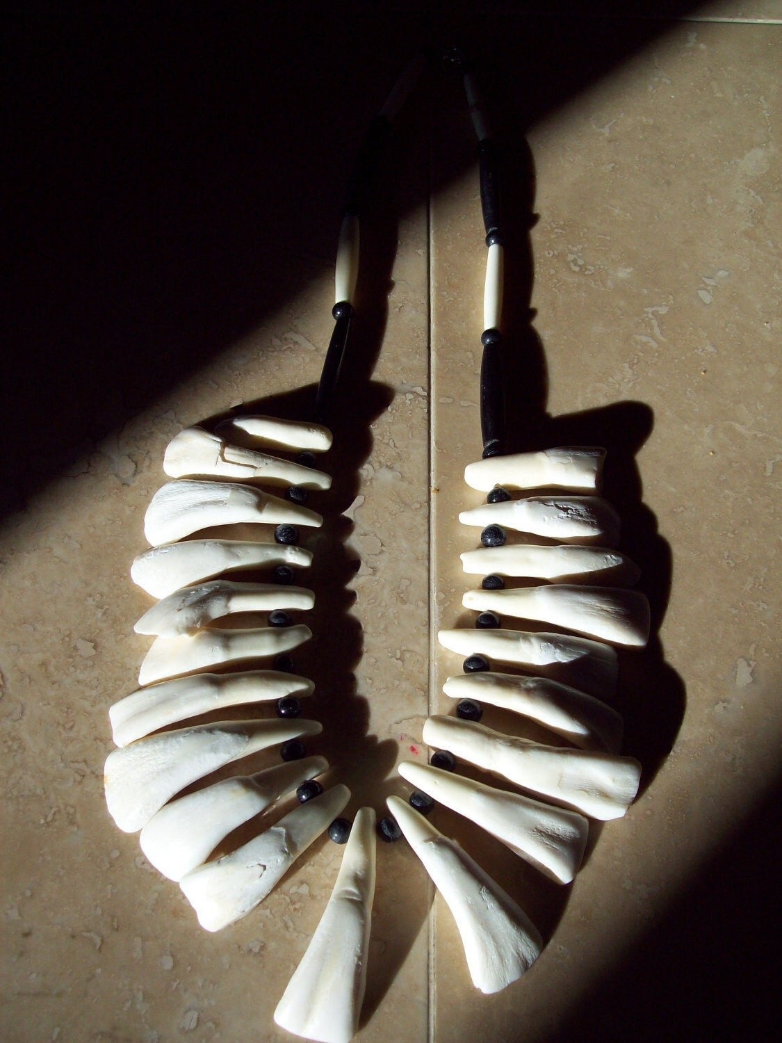 Native American Made Buffalo tooth necklace