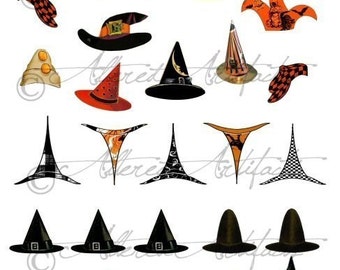Witch hats clipart | Etsy