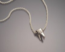 Popular items for silver tooth pendant on Etsy