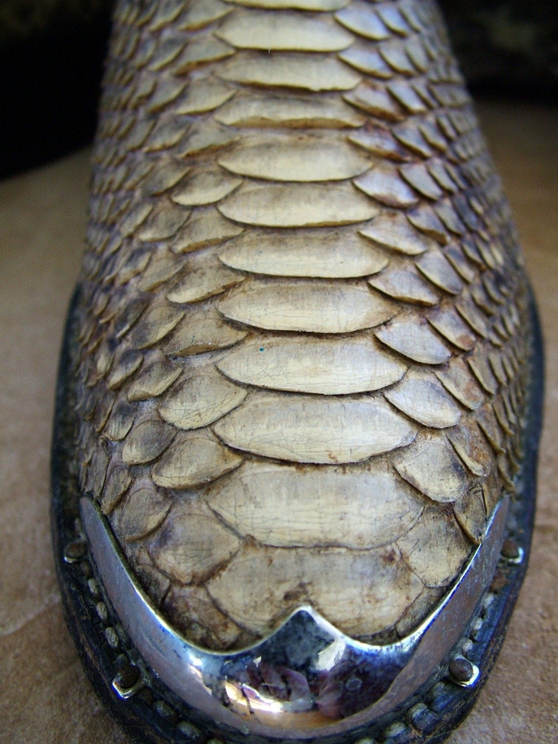 TONY LAMA Python Snake Cowboy Boot 8 reserved