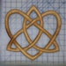Trinity Love Knot Heart-Shaped Celtic Wood Carving Irish