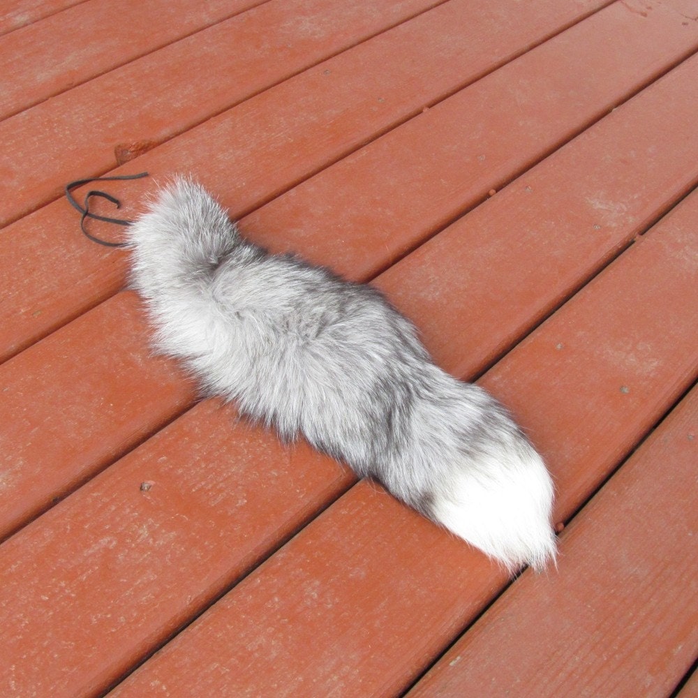 Beautiful Blue Fox Tail by SkyBlaze on Etsy