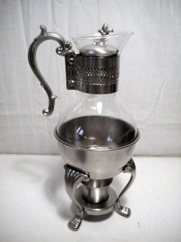 FB Rogers Elegant Vintage Pewterlite Pewter and Glass