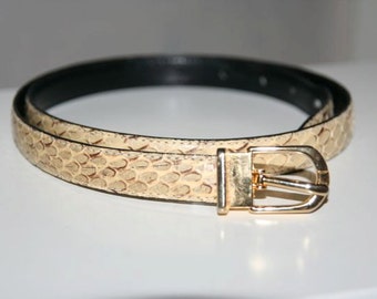 Snakeskin belt | Etsy