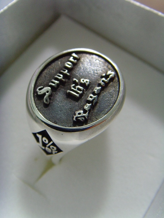THE Pagans 16s ring sterling silver 1%er Outlaw one percenter
