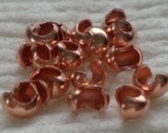 144 Crimp Covers 3mm Antique Silver Crimp Covers Matte Dark