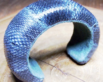 Snakeskin Cuff Bracelet in Matte Finish Violet by UNEARTHED