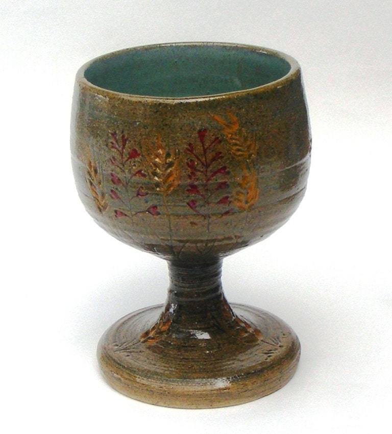 Goblet SALE Beautiful Goblet decorated with by OrnaArtHeart