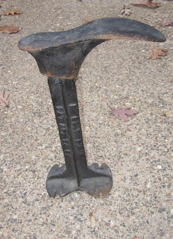 Old Cast iron Boot Makers Tool Patent Date by VintageMementos