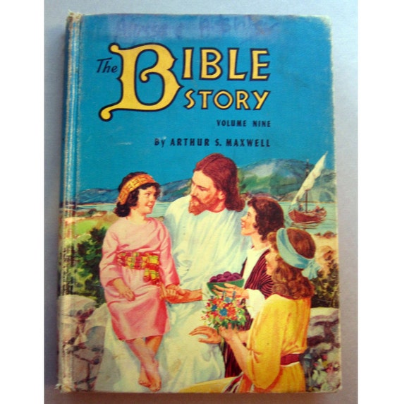 SALE Antique Book The BIBLE Story Children s Book SALE Antique Book The BIBLE Story Children s Book
