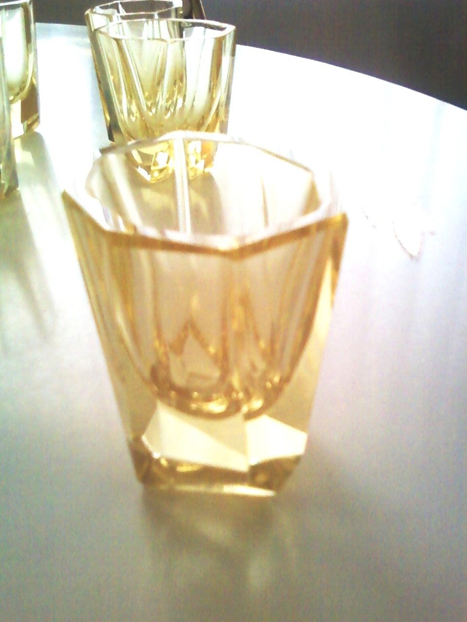 Antique Yellow Crystal Shot Glasses- Set of 6 – Haute Juice