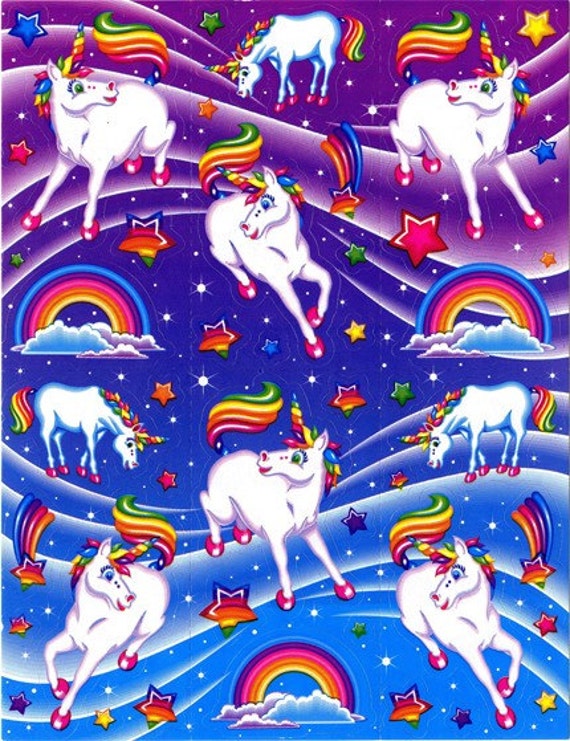 Lisa Frank Unicorn Invitation Printable