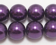 Unique dark purple pearls related items | Etsy