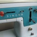 Awesome Baby Blue Singer Sewing Machine Model 347 by APKVintage