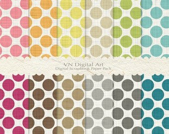 Popular items for polka dot linen on Etsy