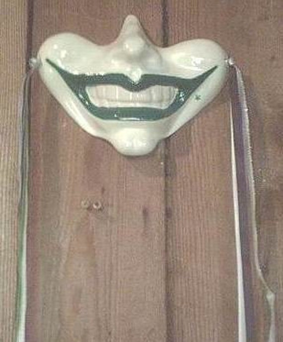 Smile Wall Mask Gothic Jester Clown Joker Renaissance Fool
