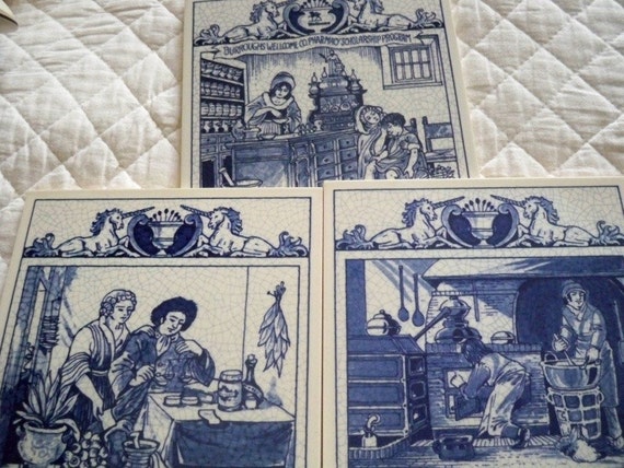 Delft Porcelain Pill Tiles