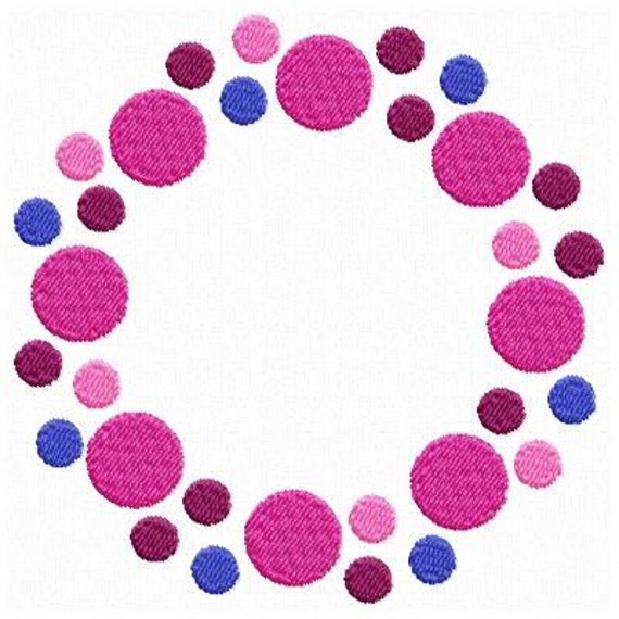 Instant Download Polka Dot Circle Frame by JakkisDesigns on Etsy