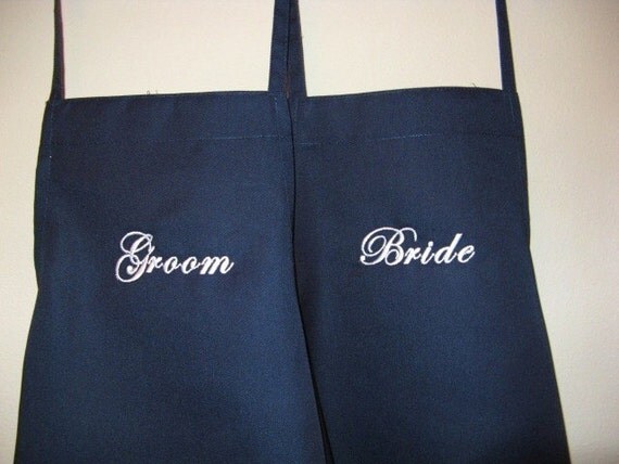 Personalized Aprons His And Hers Bride And By Gracieloukangaroo