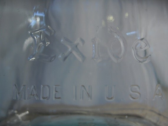 Antique X-Large Exide Glass Battery Box