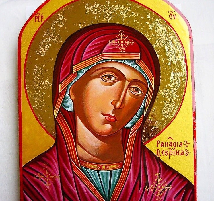 Theotokos Panagia Despina orthodox icon handpainted