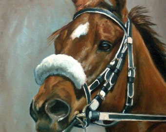 Cantering Horse Original Acrylic by AndreenHarrisArt on Etsy