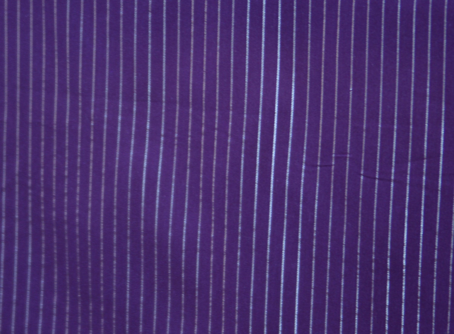 Purple with silver metallic pinstripe stretch fabric 1 yard