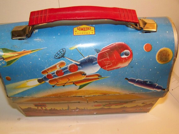 Space Rocket spaceship dome lunch box