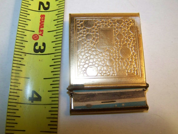 Old matchbox safe metal match cover matchbook safe