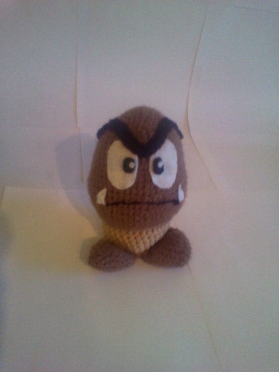 Crocheted Goomba Plush Toy