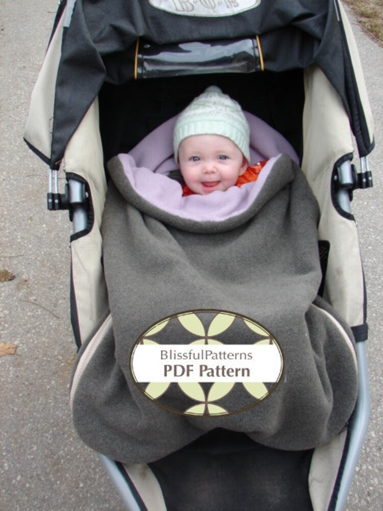 Bundle Bag PDF Sewing Pattern for Car Seat or by BLISSFULpatterns