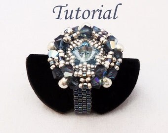 Tutorial Ring Malina Beading Pattern Instant download PDF